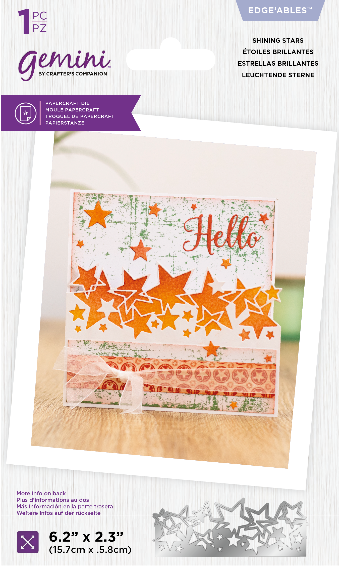 Gemini Die - Edgeables - Shining Stars – Crafty Granny